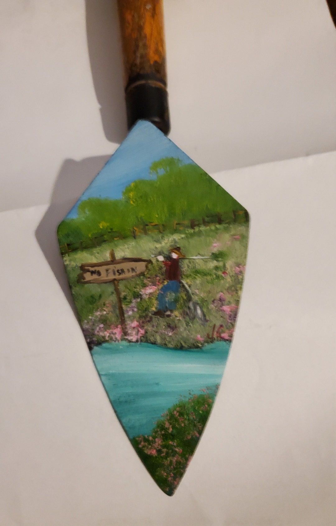 Vintage, Painted, Garden Spade or Meat Cleaver - Etsy