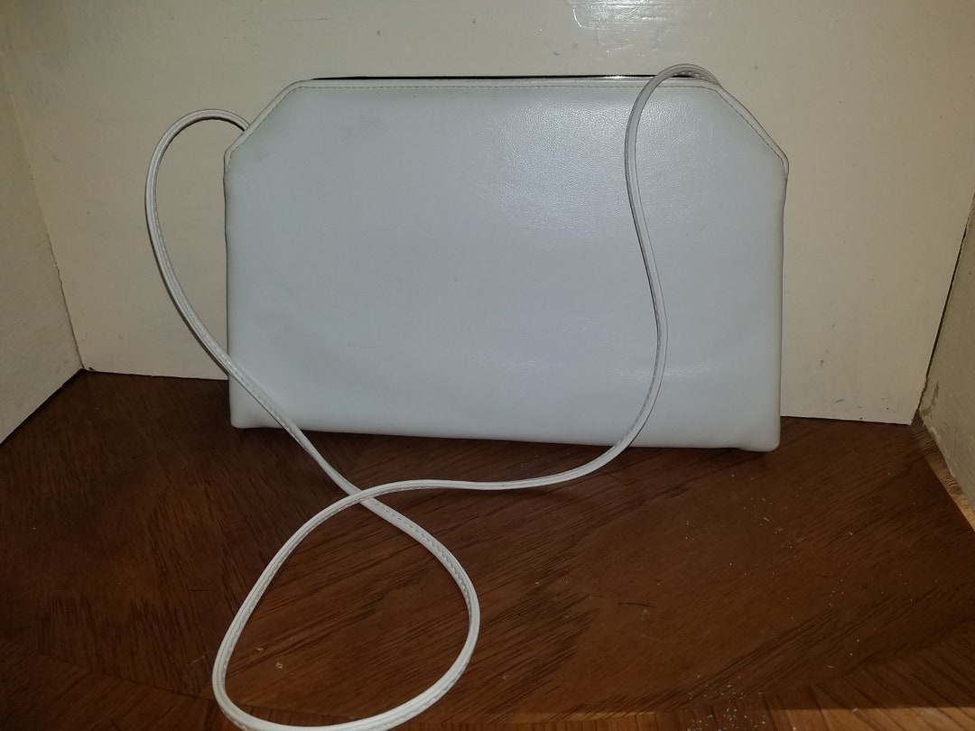 Ladies White Shoulder Strap Evening Bag Snap Closure Two - Etsy