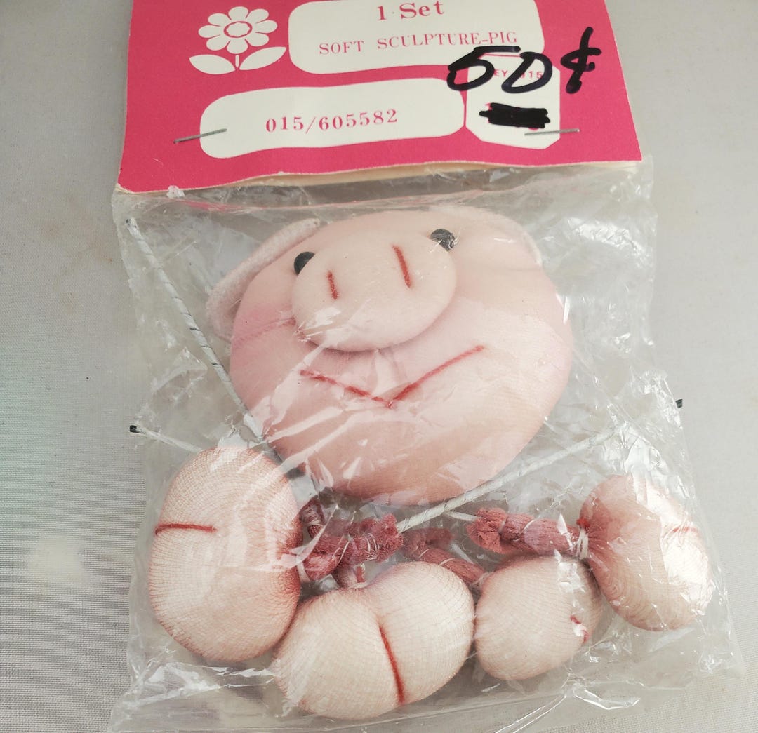 Vintage Soft ,sculptured Pig Kit, Pig Doll Figure to Assemble - Etsy
