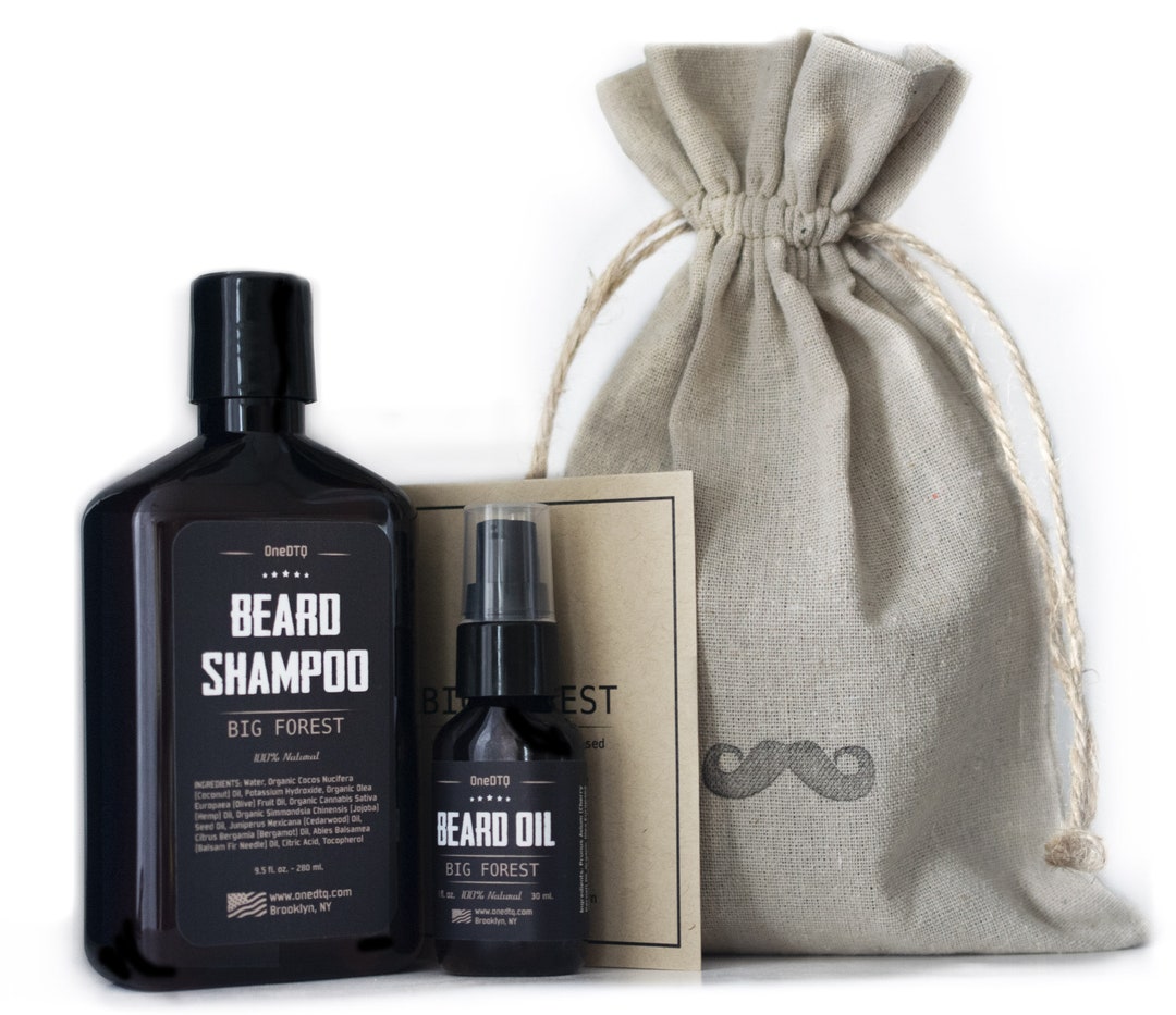 Beard Care Kit. Beard Shampoo & Beard Oil. Promotes Beard Growth, Stops ...