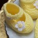 Yellow Baby Booties, Yellow Baby Shoes, Yellow Baby Girl Shoes, Yellow ...