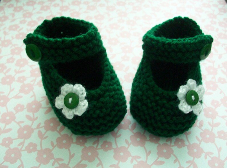 Green Baby Booties Green Baby Shoes Green Baby Girl Shoes | Etsy