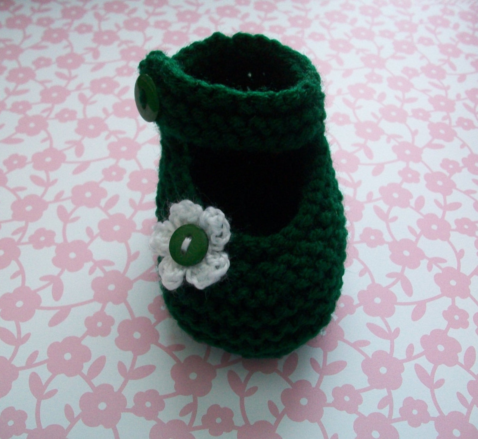 Green Baby Booties Green Baby Shoes Green Baby Girl Shoes | Etsy