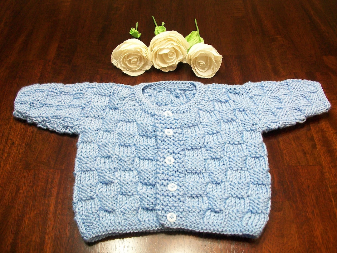 Blue Baby Cardigan, Blue Baby Sweater, Blue Baby Top, Newborn Blue ...
