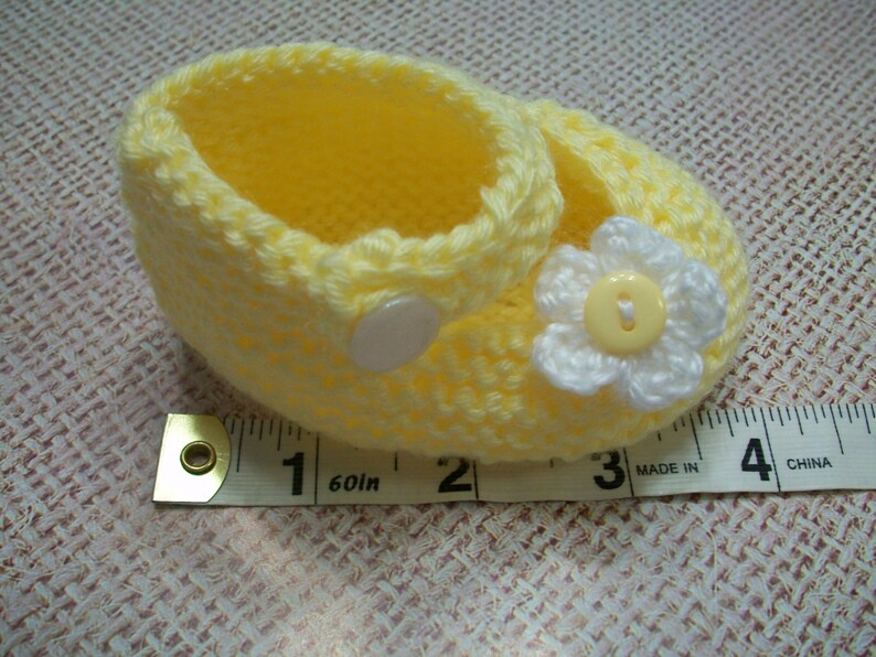 Yellow Baby Booties Yellow Baby Shoes Yellow Baby Girl - Etsy