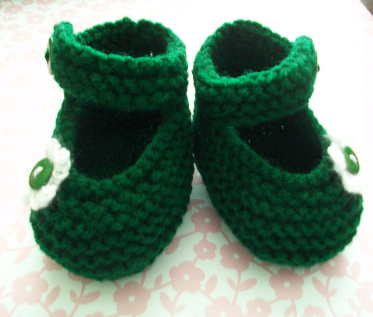 Green Baby Booties Green Baby Shoes Green Baby Girl Shoes - Etsy