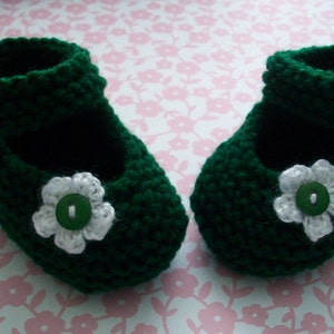 Green Baby Booties, Green Baby Shoes, Green Baby Girl Shoes, Green ...