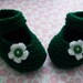 Green Baby Booties Green Baby Shoes Green Baby Girl Shoes - Etsy