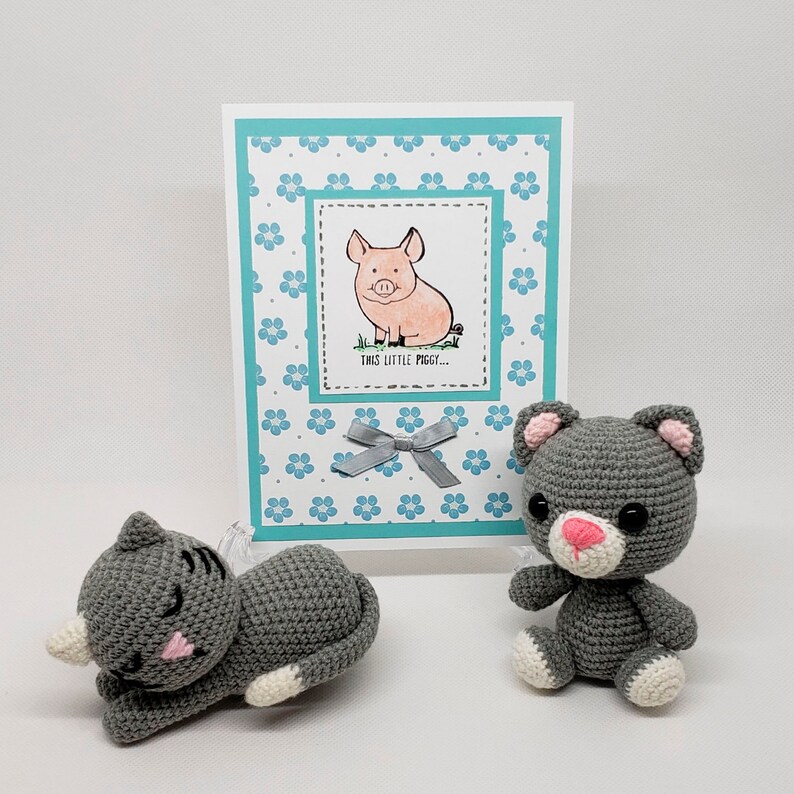 Little Pig Card, Sweet Little Pig Card, Handmade Little Pig Card, Cute ...
