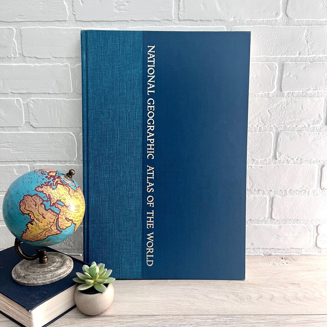 Vintage 1975 National Geographic Atlas of the World, Vintage Book of ...