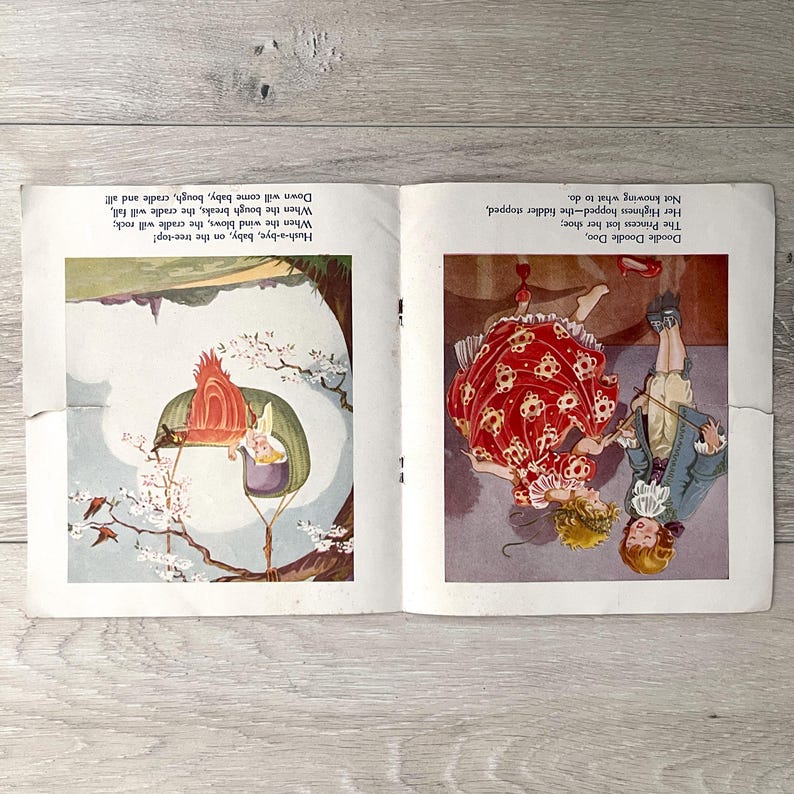 Vintage Children's Rhymes, Ding Dong Dell, Little Boy Blue, Vintage ...