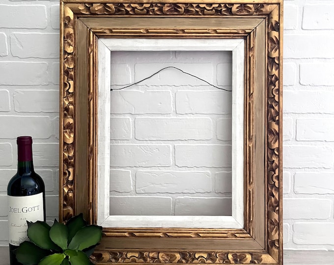 Vintage Gold Picture Frame, Baroque Frame, Boho 1970's Frame, 12 X 6 ...