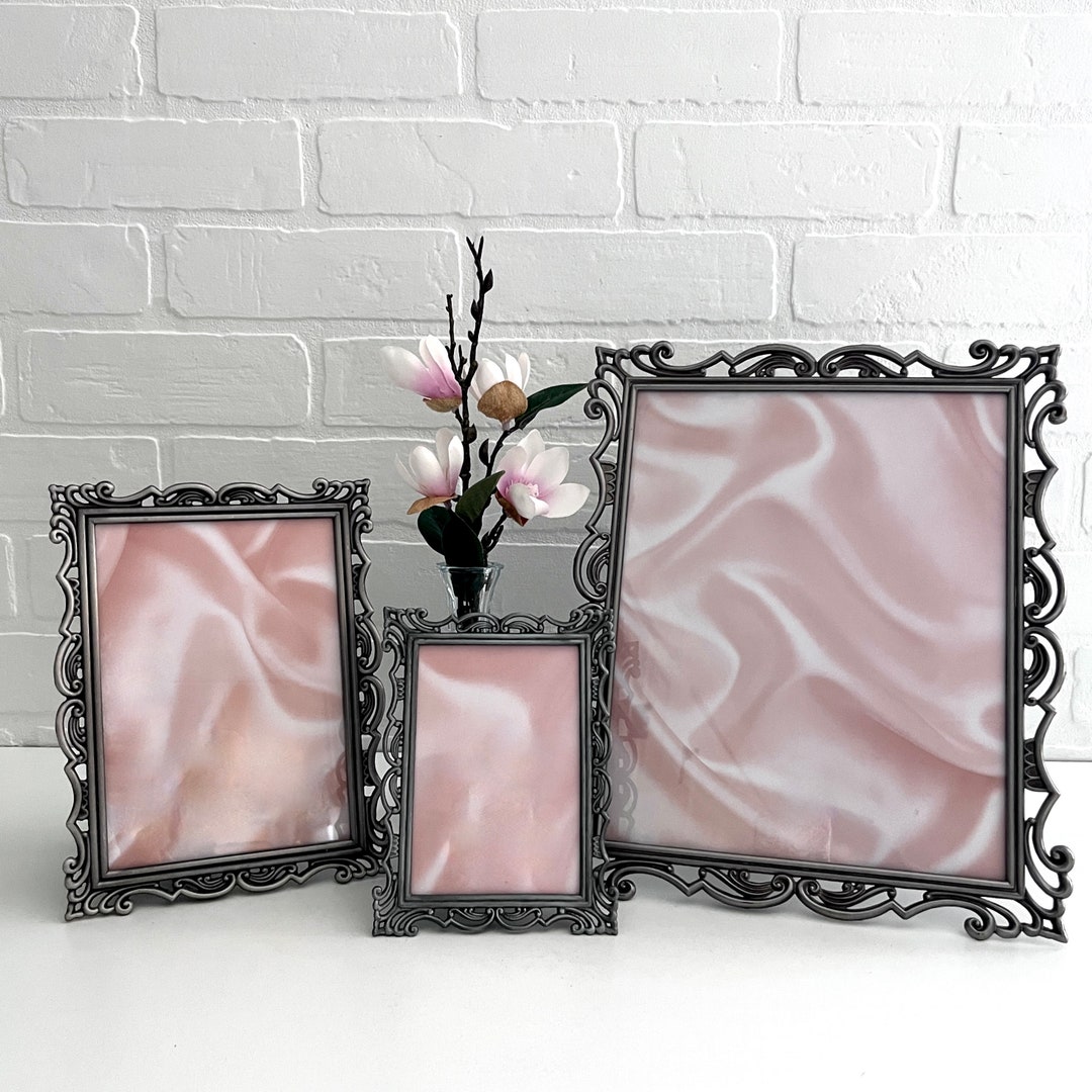 Set of 3 Vintage Frames, Group of Frames, Small Picture Frames, Multi ...