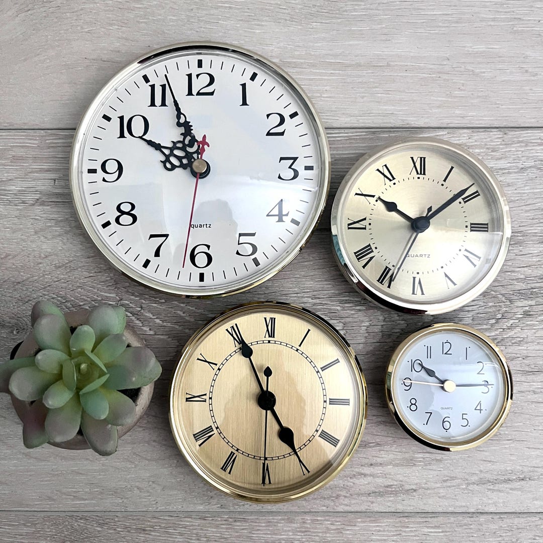 Vintage Clock Insert, Lot of Clock Face Inserts, Clock Face, Roman ...