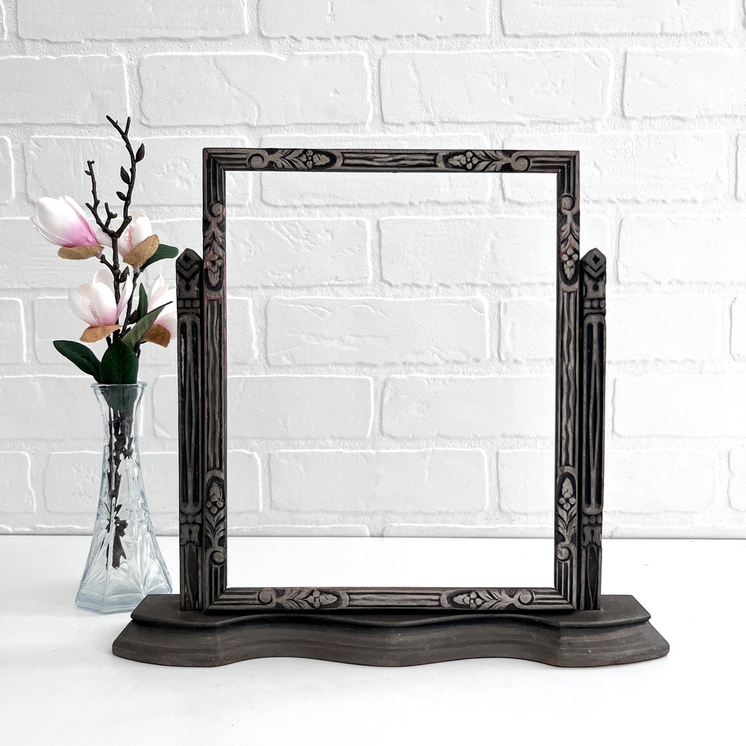 Vintage Wood Swivel Tilt Picture Frame, Vintage Tilt Frame, 8 X 10 Tilt ...