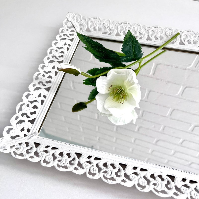 White Rococo Mirror - Etsy