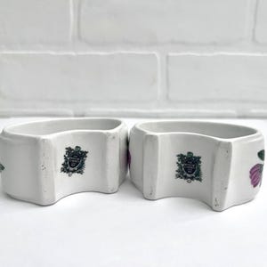Vintage Portmeirion Botanic Garden Napkin Rings, Ceramic Napkin Holders ...