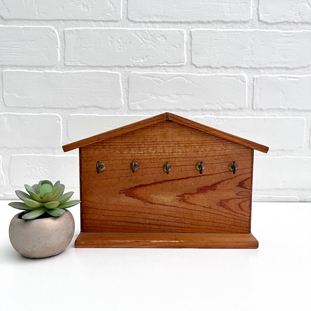 Vintage Key Holder, Hanging Key Storage, Entryway Key Organizer, Key ...