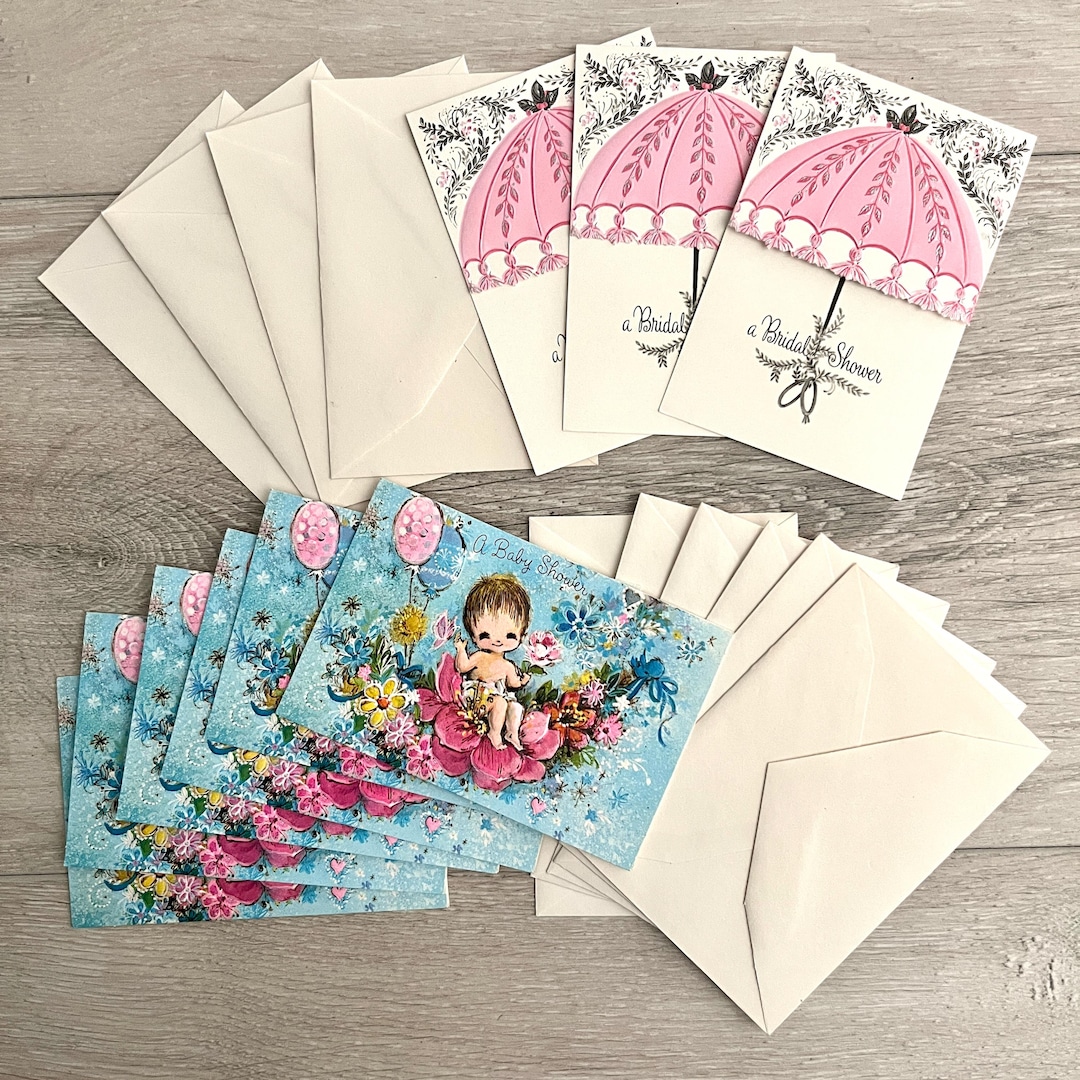 Vintage Hallmark Baby Shower Invitations, Vintage Cards, Baby Cards ...