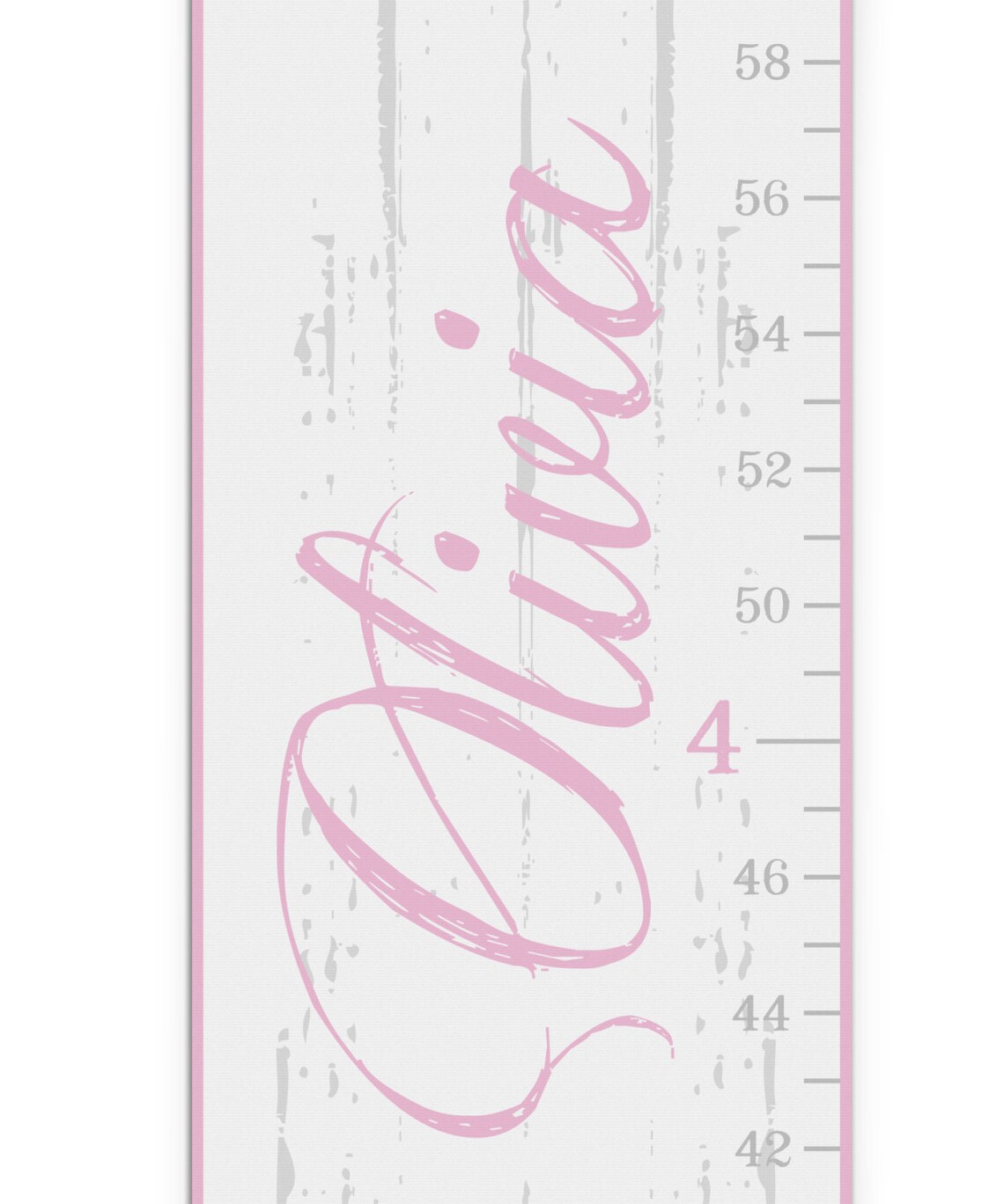 Personalized Growth Chart Vintage Inspired Ruler in White - Etsy