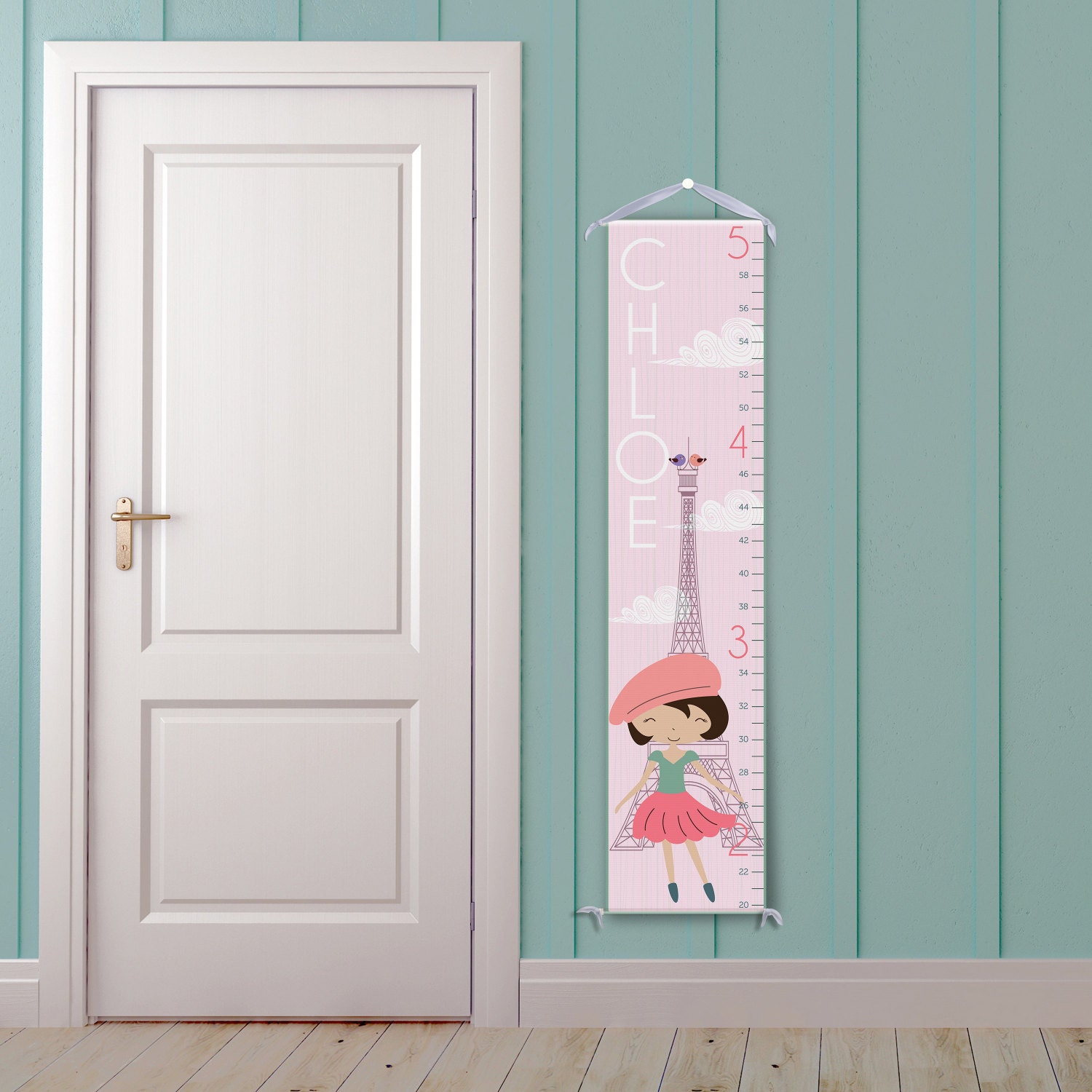 Personalized Children's Growth Chart Paris in | Etsy