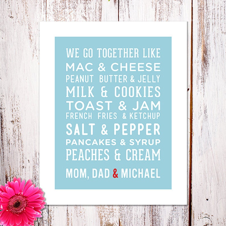 Personalized we Go Together Art Print in Pink - Etsy