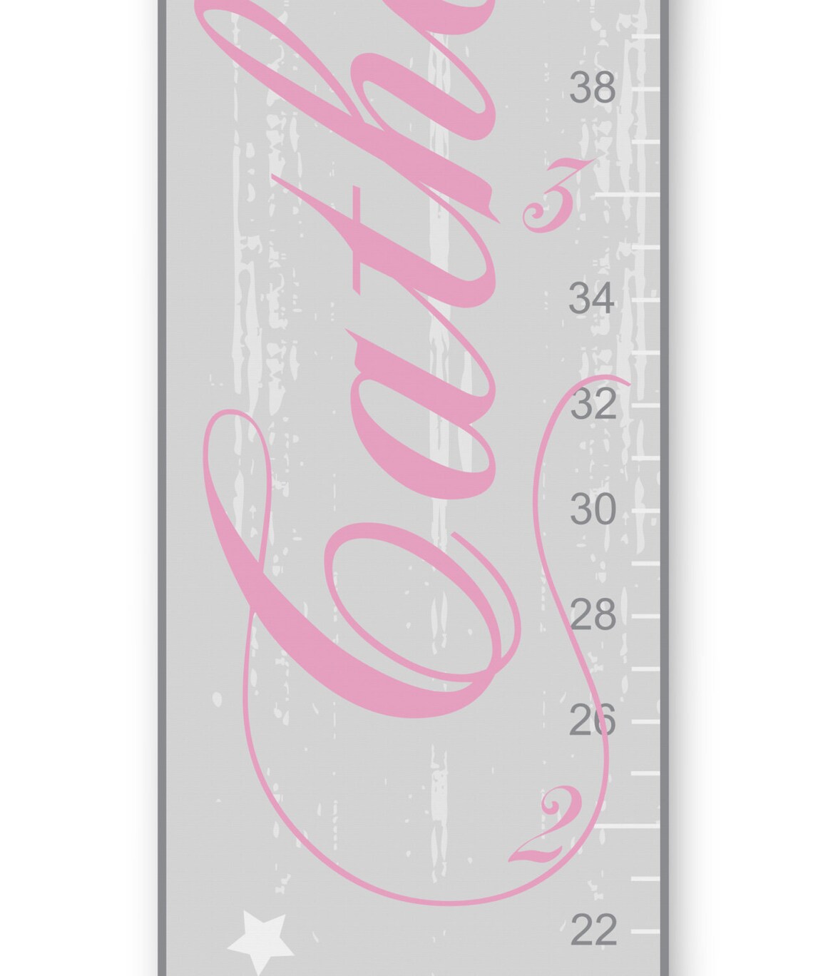 Personalized Growth Chart vintage Inspiration in Soft - Etsy