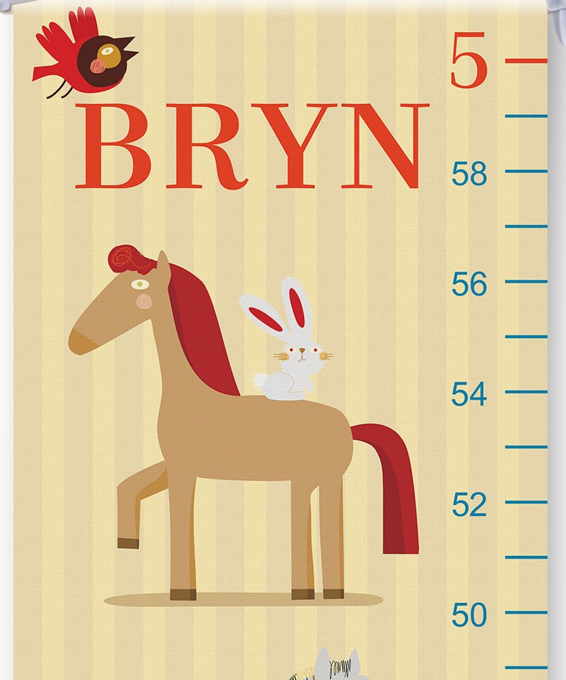 Personalized Circus Animals Growth Chart | Etsy