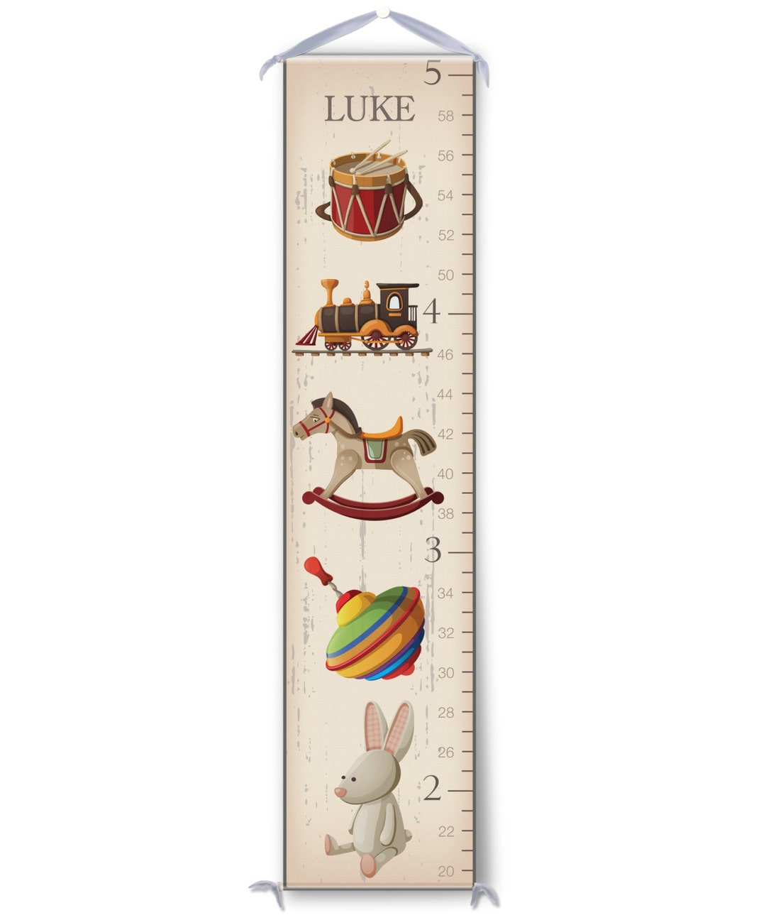Personalized "vintage Toys" Growth Chart - Etsy