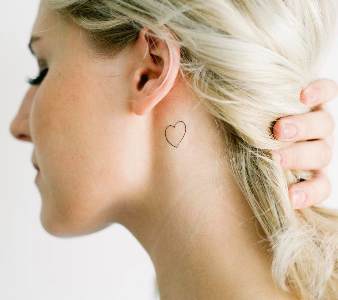 5 Heart Temporary Tattoos Smashtat - Etsy