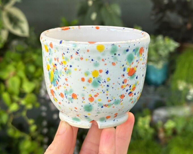 Mini Ceramic Planter | Handmade Pottery, Plant Pot, Speckled Planter ...