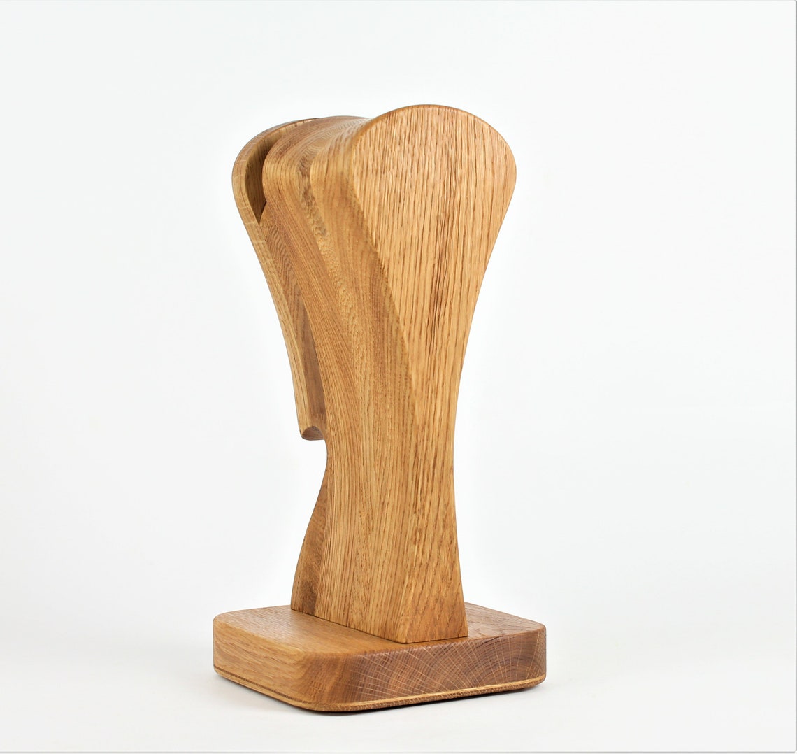 Headphone Stand "gambit Iv", Oak Wood, Computer Accessories, Gift, for ...