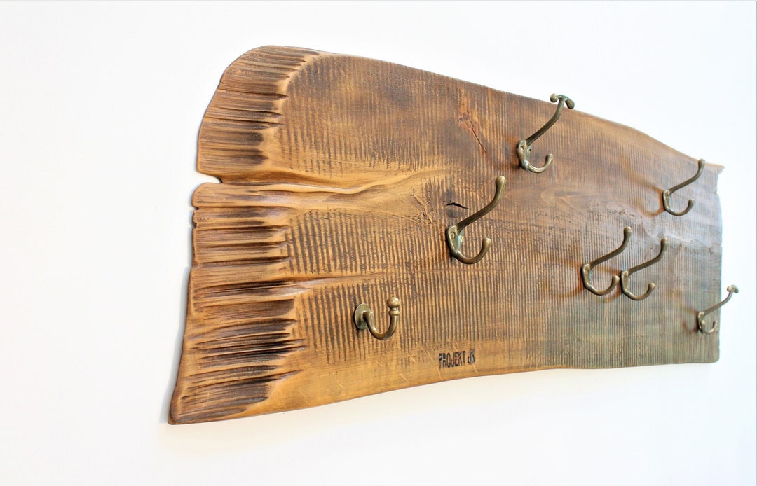 Rustic Clothes Hanger, Hall Hanger, Wall Hanger, Wood Hanger, Wood ...
