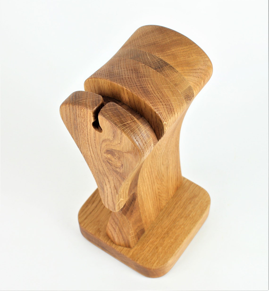 Headphone Stand "gambit Iv", Oak Wood, Computer Accessories, Gift, for ...