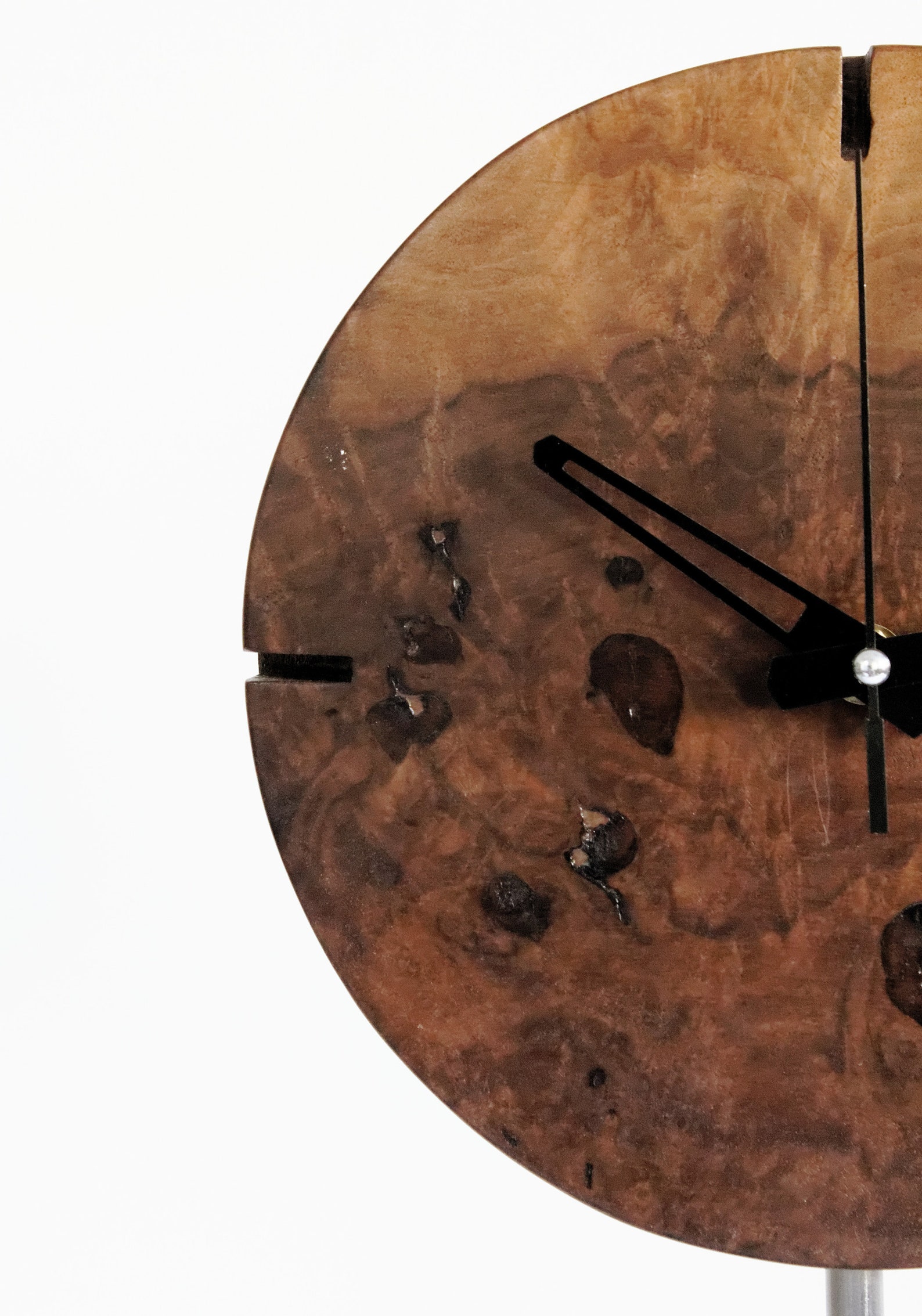 Oak Clock io Bleached Oak Standing Clock Round - Etsy