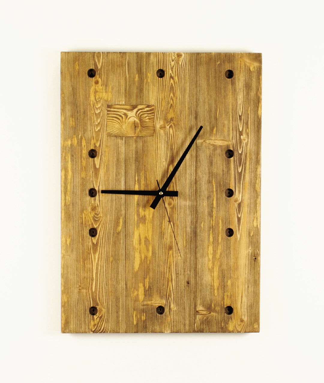 A Large Clock Made of Old Pine. Other Colors and Dimensions Available ...