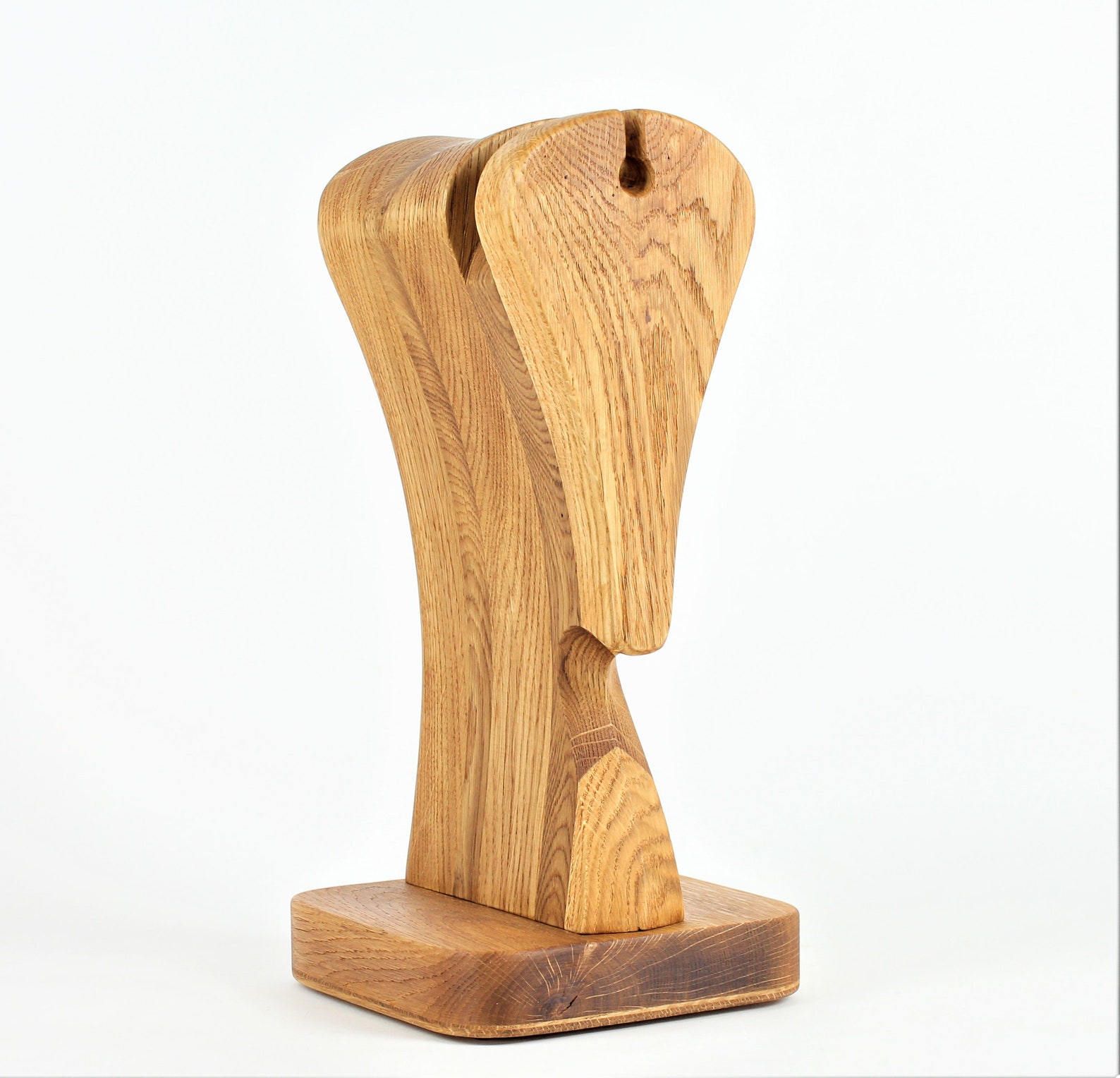 Headphone Stand "gambit Iv", Oak Wood, Computer Accessories, Gift, for ...