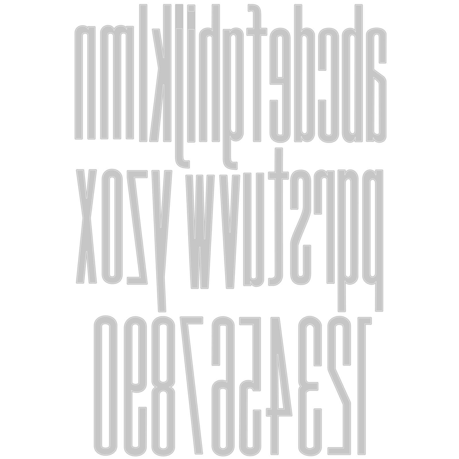 Alphanumeric Stretch Lower & Numbers by Tim Holtz 665207 New Sizzix ...