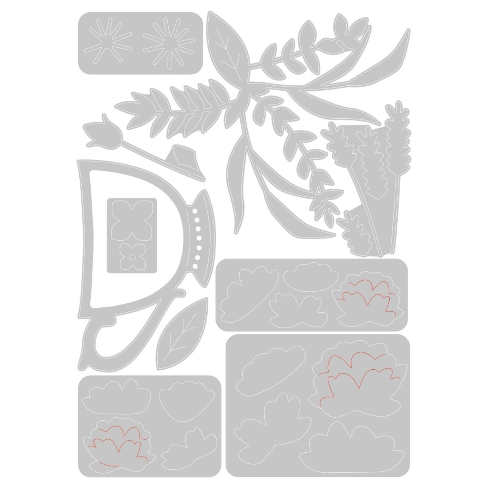 Tea Time by Olivia Rose #665806 - New! Sizzix Thinlits - 10 Dies - Etsy