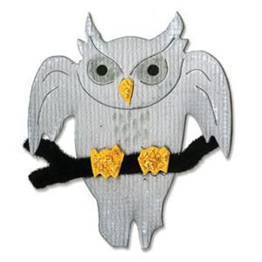 Owl & Branch #656747 - New! Sizzix Originals Die Designed By: Stu ...