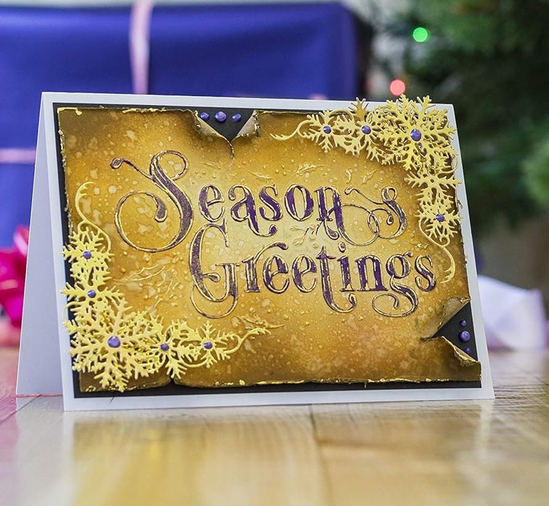 Season's Greetings 3D Embossing Folder - New! Gemini by Crafter's ...