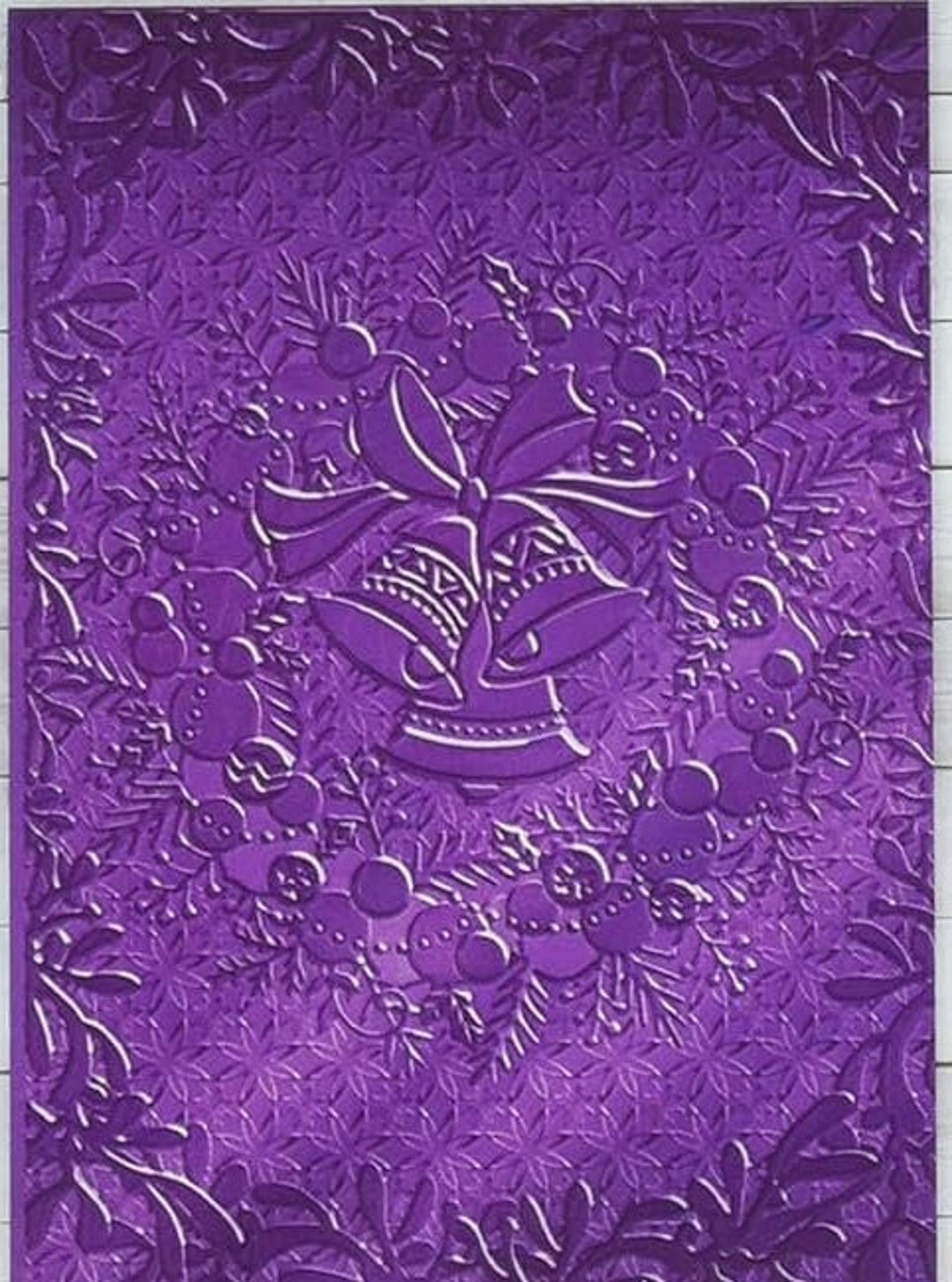 Jingle Bell Wreath 3D Embossing Folder New Crafter's - Etsy