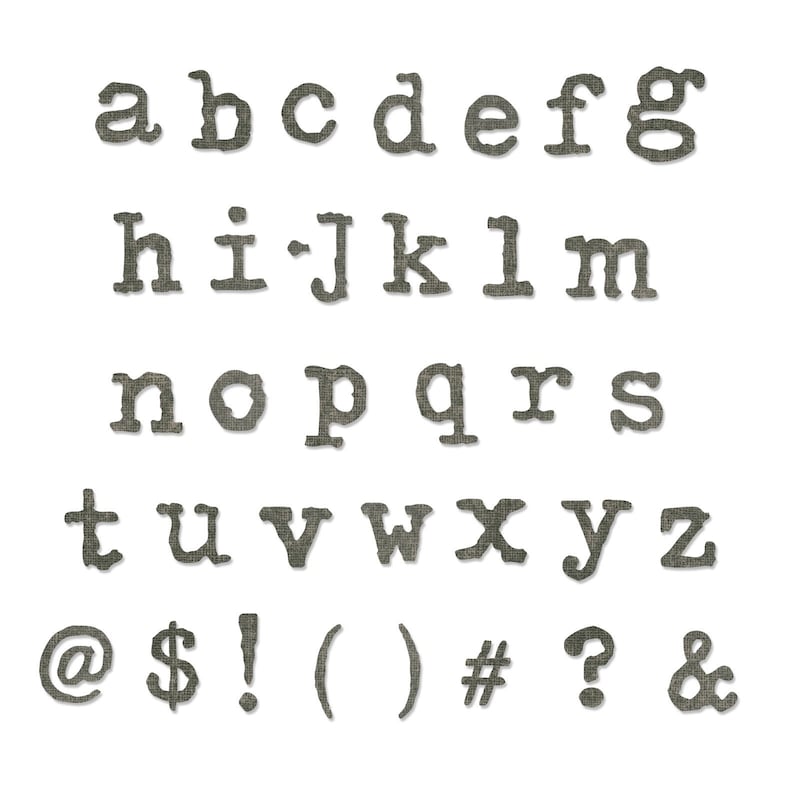 Alphabet Dies - Etsy