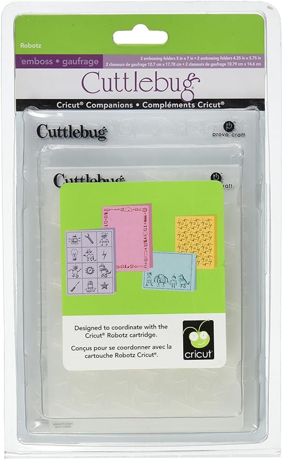 Robotz #2000413 - New! Cuttlebug Provocraft Set of 4 Embossing Folders - Etsy