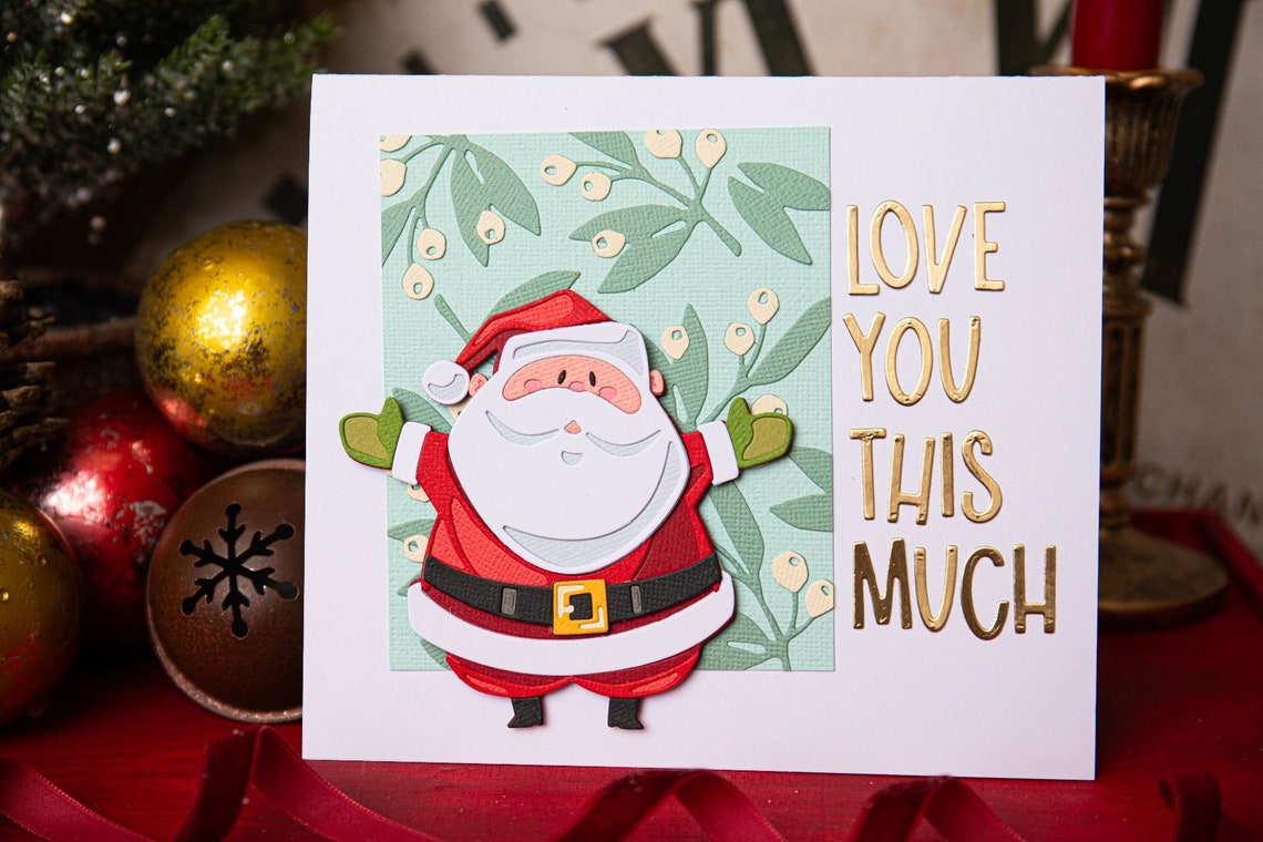 Santa Greetings, Colorize by Tim Holtz # 666338 - New! Sizzix Thinlits ...