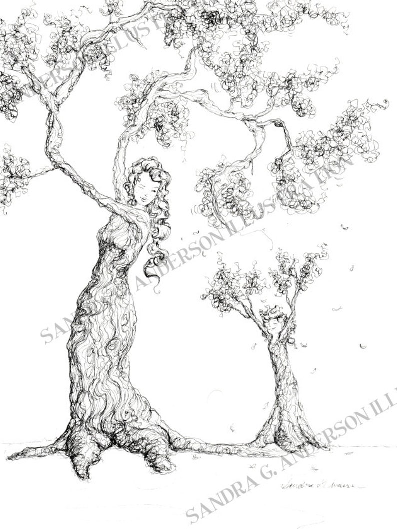 Inktober Series - Fall Trees - Etsy