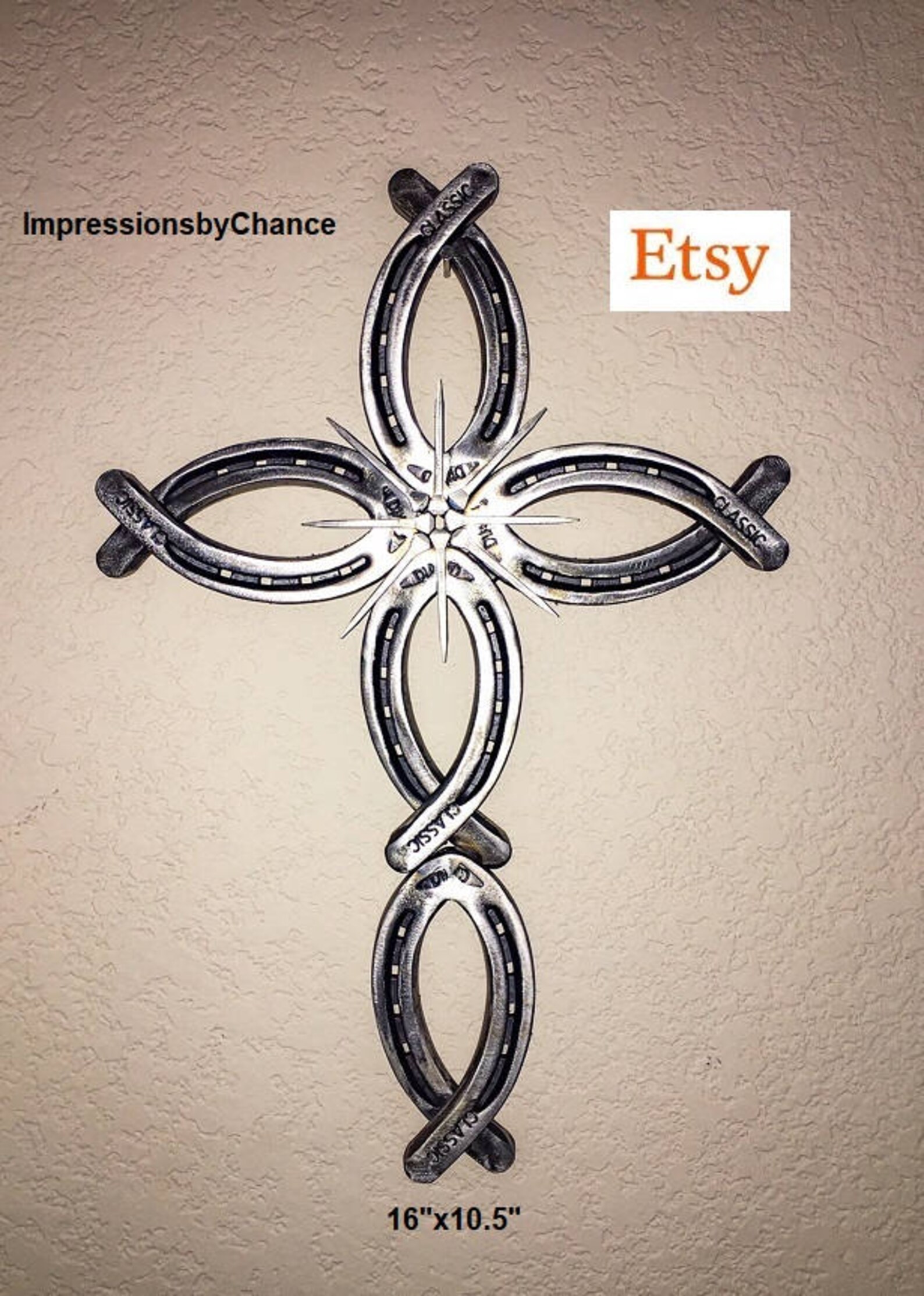 Starburst Fish Cross - Etsy