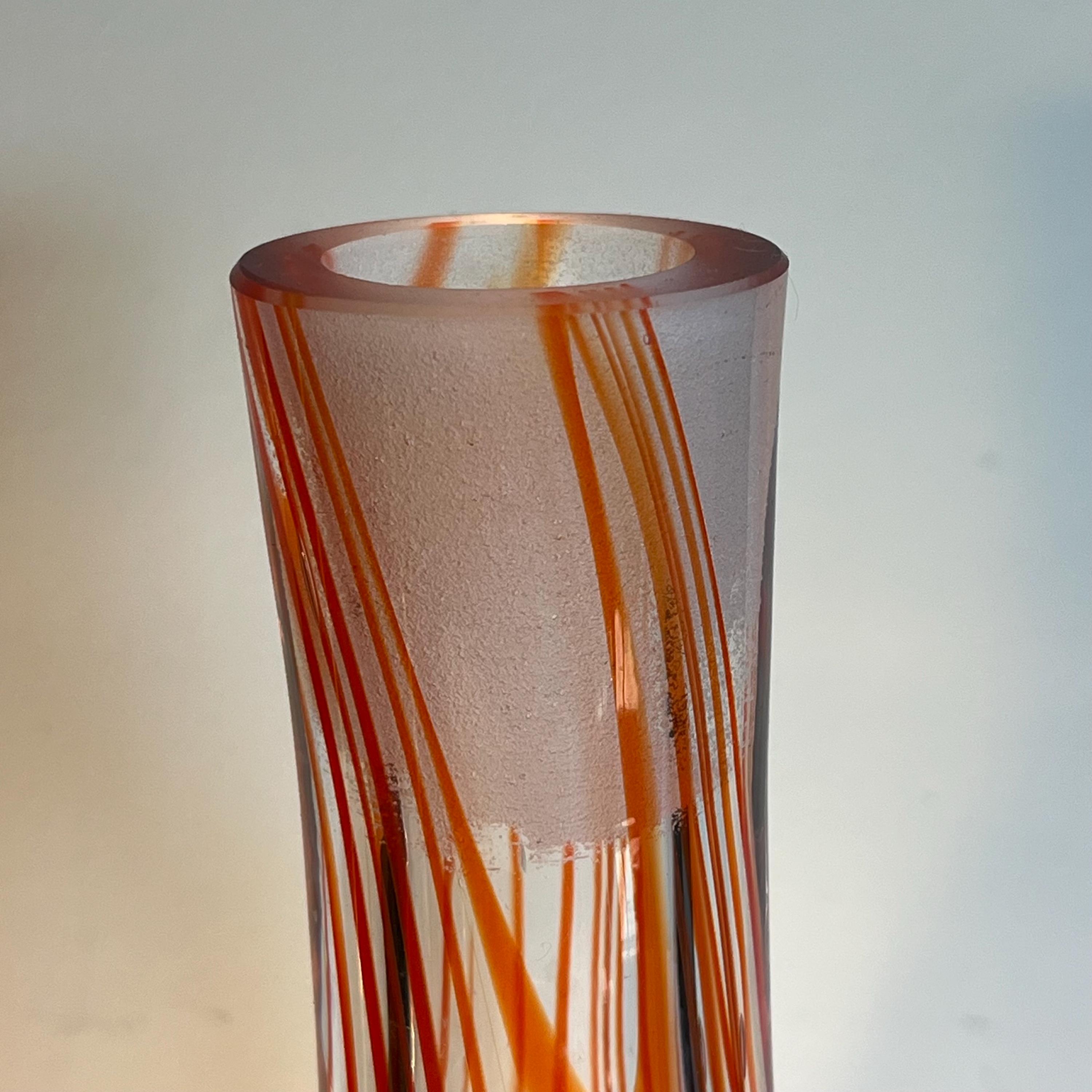 Blenko #7222X Handblown Glass “charisma” Decanter by John Nickerson for ...