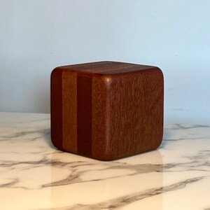 Rounded Corner Staved Wood Cube Paperweight - Etsy