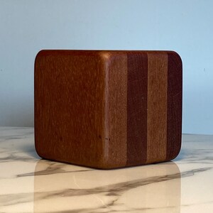 Rounded Corner Staved Wood Cube Paperweight - Etsy